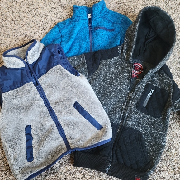 Crazy 8 | Jackets & Coats | 3t Bundle Boys Zipup Jacket Vest And Hoodie ...